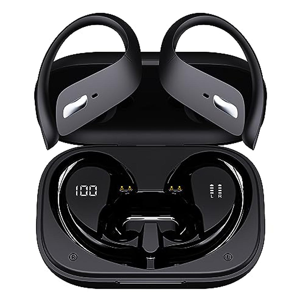 TAGRY True Wireless Headphones with Earhook for Sports