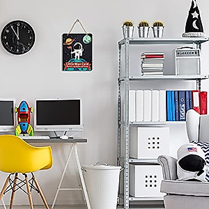 Uflashmi Baby Boy Room Decor, Little Man Cave Decor for Nursery, Space Nursery Decor for Toddler Boys, Metal, 8X10 Inch