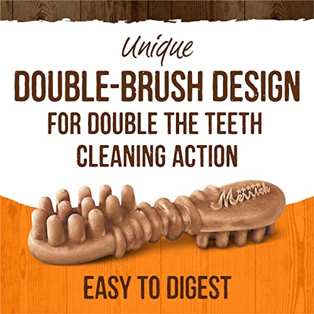 Merrick Fresh Kisses Natural Dental Chews, Treats Infused with Pumpkin and Cinnamon for Medium Dogs 25-50 Lbs - 8.1 oz. Pouch