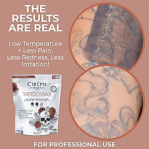 Cirepil - TATTOO - Sublim Care - 800g, 28.22oz Patented Wax Beads for Tattooed Areas - Illuminates, Redefines & Brightens Skin