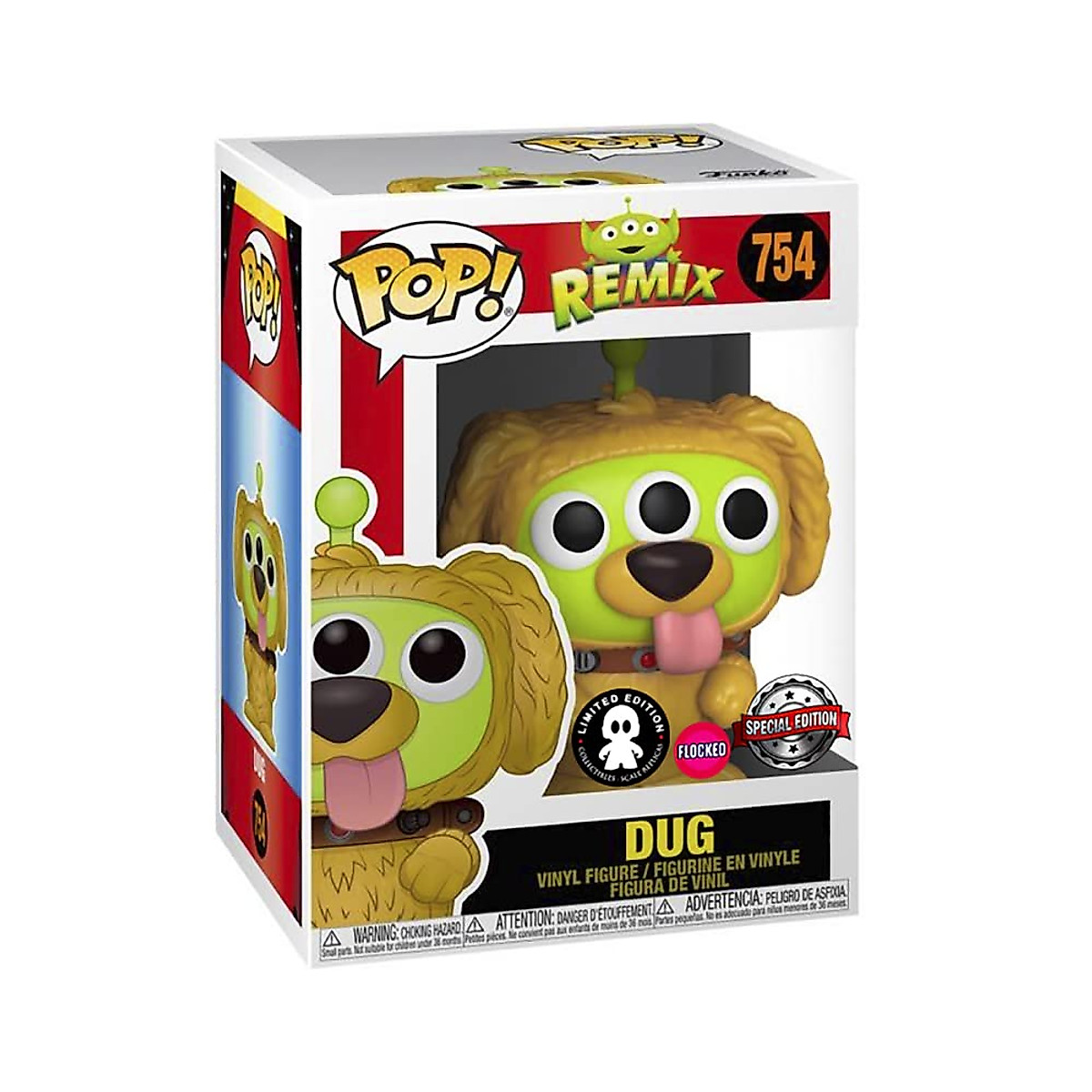 Funko Pop! Disney: Pixar Alien Remix - Alien as Dug Flocked Vinyl Figure