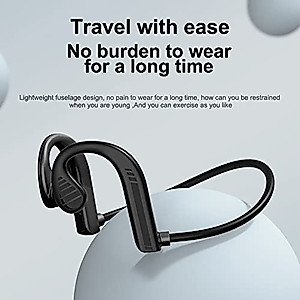 Bone Conduction Headphones Bluetooth 5.1,Wireless Open Ear Headphones Waterproof Earphones,Sweatproof Headset for Sports