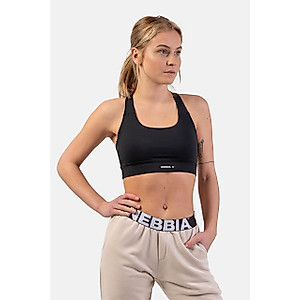 NEBBIA Active Sports Bra Medium Impact 413 Black