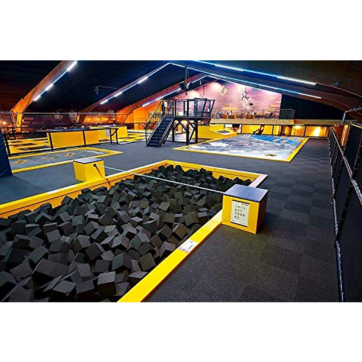 Foamma Charcoal Foam Pit Cubes/Blocks 9” x 9” x 9” 10 Pack for Gymnastics, Freerunning and Parkour Courses, Skateboard Parks, BMX, Trampoline Arenas