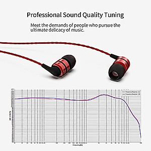 SoundMAGIC E80C Wired Earbuds with Microphone HiFi Stereo Audiophile Earphones Noise Isolating in Ear Headphones Comfortable Fit Super Bass Black Red