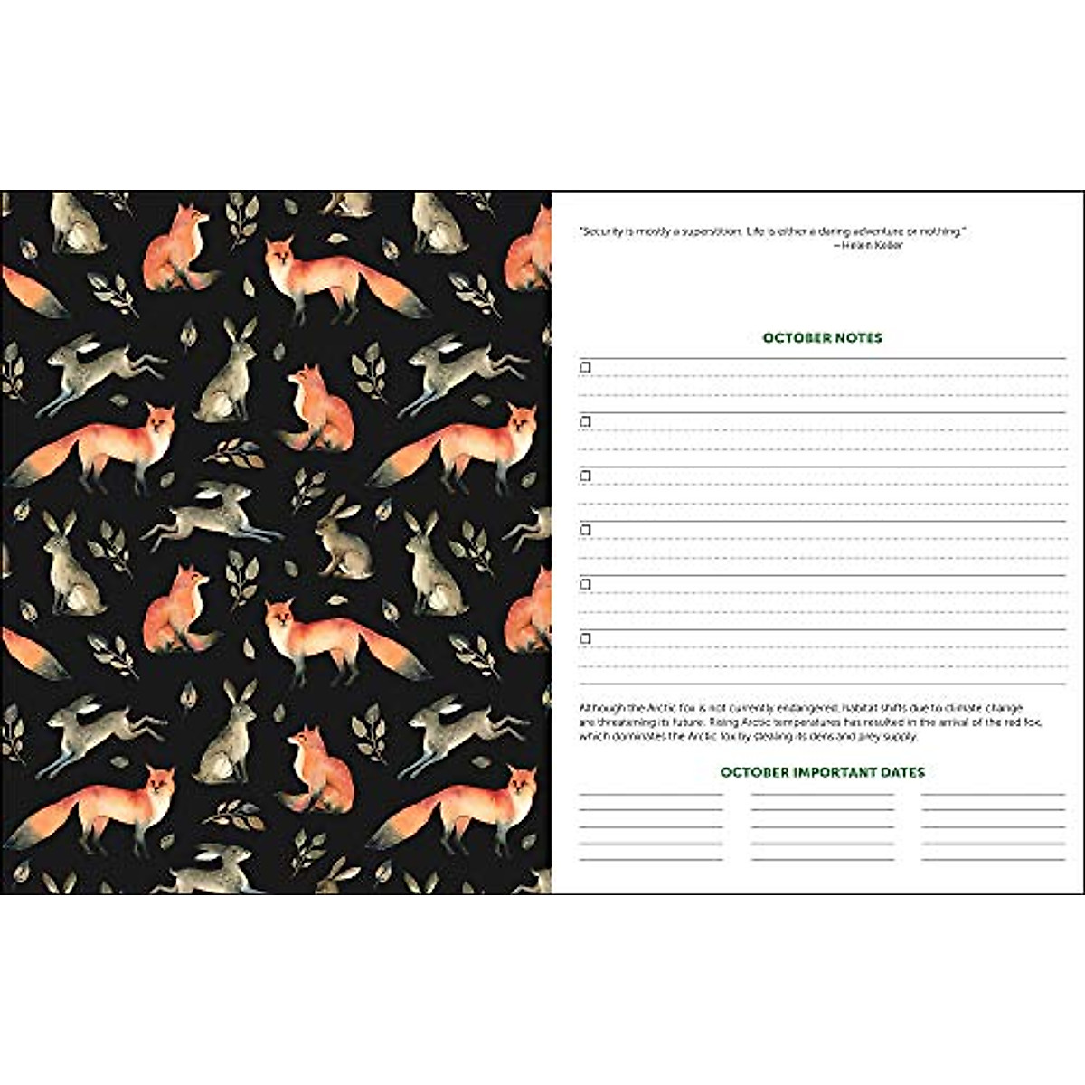 WWF Giraffes Monthly Planner 2021, 7.5" x 9.75" Spiral Bound