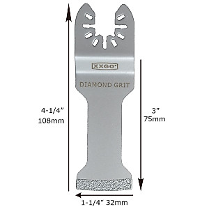 XXGO 4 Pcs Diamond Oscillating Multi Tool Swing Gritting Grouting Saw Blades XG4203L