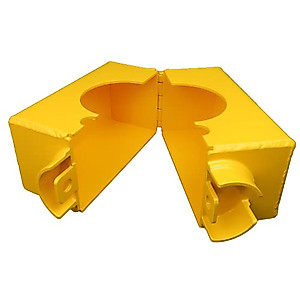 Gooseneck Round Tube Coupler/Hitch Trailer Lock with Trimax Puck Lock - Bolt Cutter Proof!!!