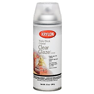 11 oz Krylon I00500A00 Crystal Clear Artist Sprays & Clear Coating Triple Thick Glaze Finish Coat, High Gloss