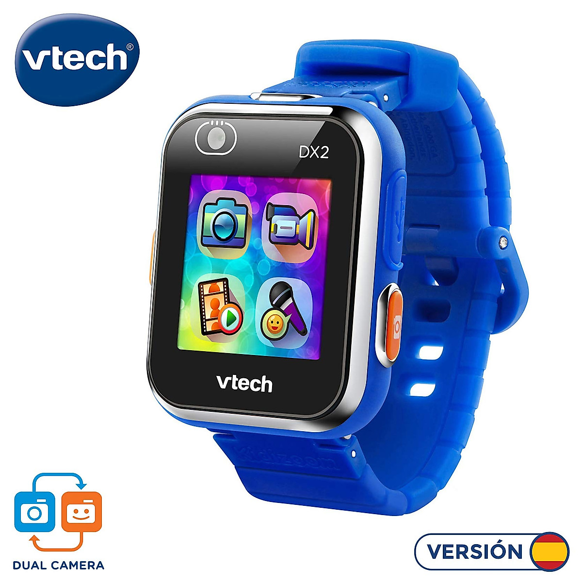 VTech Kidizoom Smart Watch DX2 Kids Smart Watch with Dual Camera Estandar Blue - Spanish Version