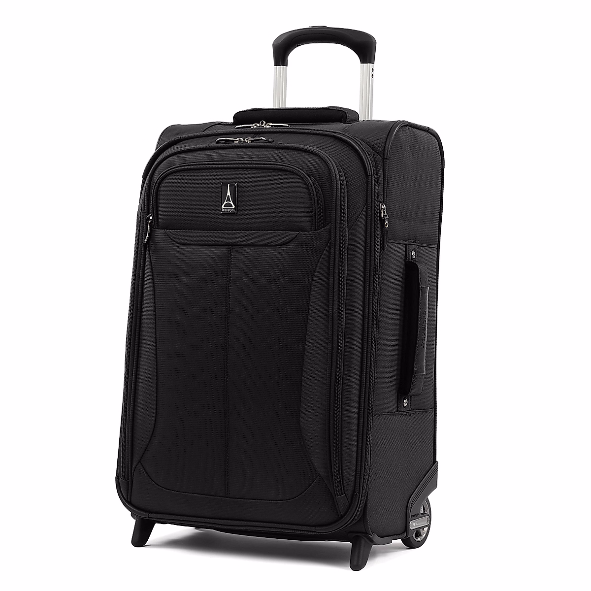Travelpro Tourlite Softside Expandable Upright 2 Wheel Luggage, Lightweight Suitcase, Men and Women, Black, Carry-On 22-Inch