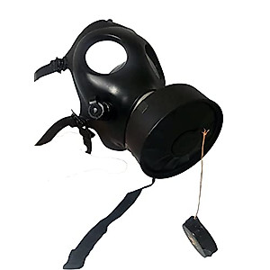 KYNG Israeli Rubber Respirator Style Mask Protection w/Premium Black KYNG 40mm Premium FILTER Canister For Industrial, Chemical Handling, Halloween, Painting, Welding, Prepping, Emergency Preparedness