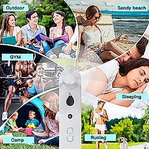 Crethinkaty Mini Handheld Fan USB Misting Fan Rechargeable Portable Pocket Desk Fans Mini Water Spray Hydrating Fan for Office,Home,School,Camping,Outdoor,Travel (2 Speeds)