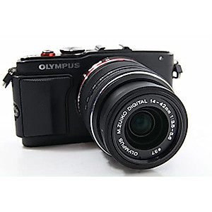 Olympus Pen Lite Micro SLR E-PL6 Digital Camera with 14-42mm Lens (Black)