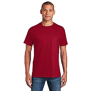 Gildan Men's Heavy Cotton T-Shirt, Antique Cherry Red, XL (Pack of 3)