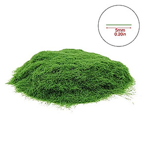 CFA6 4 x 35g Mixed 5mm Static Grass Terrain Powder Green Fake Grass Fairy Garden Miniatures Landscape Artificial Sand Table Model Railway Layout