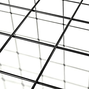 HAPPYGRILL 12-Cube Metal Wire Storage Cubes, Free Standing Modular Shelving Grids, Customizable Metal Rack Bookcase DIY Storage Organizer (42" x 14" x 56"(L x W x H))