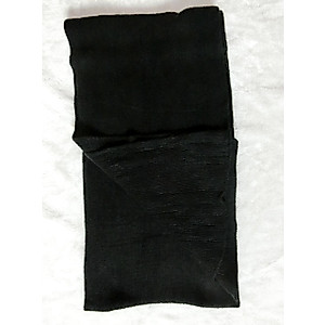 Wander Agio Women's Warm Long Shawl Winter Warm Large Scarf Pure Color Black