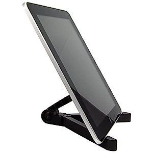 ARKON Mounts Portable Tablet Stand | Adjustable Viewing Angle | For Phones and Tablets | Fits Apple iPad, iPhone, Samsung Galaxy, Note, Switch, and more