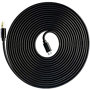 MOYEEL 42.5Ft(13M) Power Extension Cable for Wyze Cam/Wyze Cam Pan, Blink Mini/Blink XT Cam, Yi Camera, NestCam Indoor and Quick Charge Power for Home Security Camera (Black) (1 Pack)