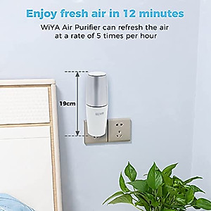 Portable Plug in Air Purifier, Small Room Wall Air Freshens Air, Keep Air Clean for Bedroom, Kitchen, Bathroom, Pet Area, Small Rooms