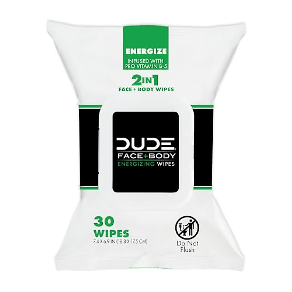 Dude Wipes - 3 Pack, 90 Wipes, Infused with Energizing Pro Vitamin B5, Alcohol Free and Hypoallergenic Cleansing Wipes