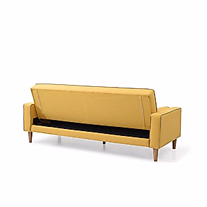 Glory Furniture Futon Sofa Bed, Yellow