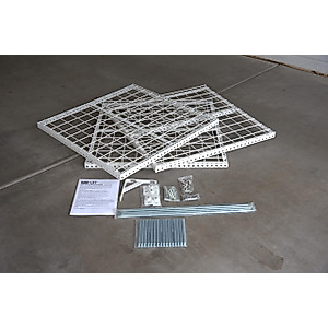 DURA-LIFT Elevate Adjustable Height Overhead Garage Door Ceiling Triple L Shaped Platform (31 in. W x 93 in D)