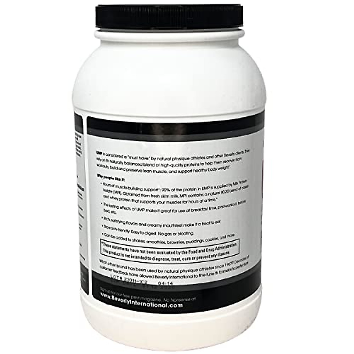 Beverly International UMP Protein Powder, Vanilla. Unique Whey-Casein Ratio Builds Lean Muscle. Easy to Digest. No Bloat. (32.8 oz) 2lb .8 oz
