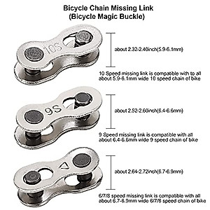 Bike Link Plier + Chain Wear Gauge + 6 Pairs Bicycle Missing Link, Chain Plier Quick Link Plier for 6/7/8/9/10 Speed Chains Repair | Professional Bicycle Chain Tool Kit