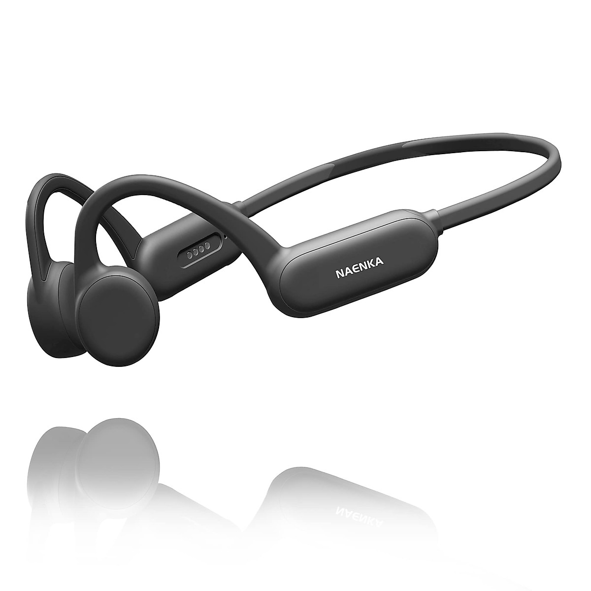Naenka Runner Diver2 Bone Conduction Headphones, IP68 Waterproof Headphones with MP3 Player Built-in 32G Memory, Bluetooth Open Ear Headphones with CVC6.0 Mic for Swimming Running Cycling Driving Gym