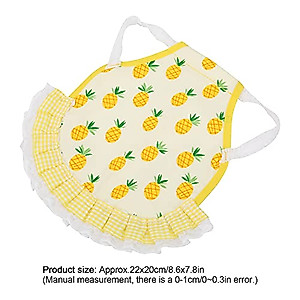 Pet Vest, Make The Chickens Feel Warm Hen Aprons Designed with Elastic Band Make The Feathers Grow Better for Home for Outdoors for Daily for Chicken(Pineapple)