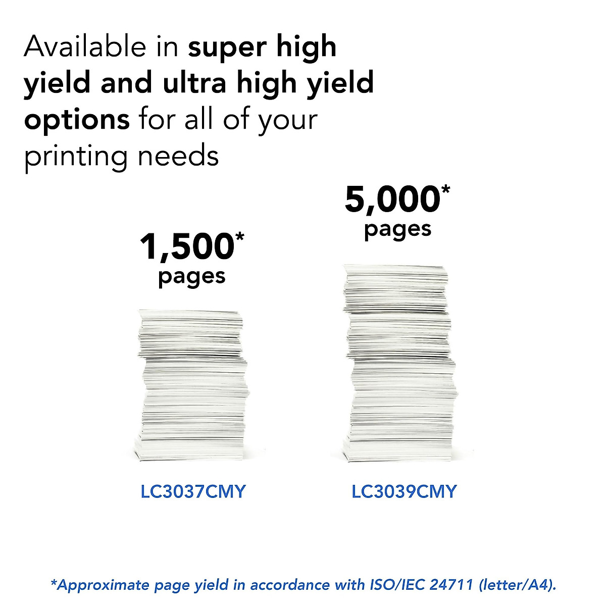 Brother Genuine LC3039M, Single Pack Ultra High-Yield Magenta INKvestment Tank Ink Cartridge, Page Yield Up to 5,000 Pages, LC3039, Amazon Dash Replenishment Cartridge