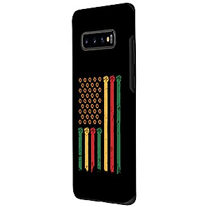 Galaxy S10+ June 19, 1865 US Flag Fisting Hands and Flowers Case