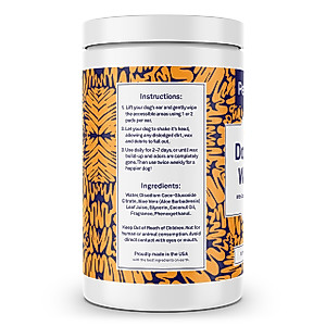 Petpost | Large Dog Ear Cleaner Wipes - Ultra Soft XL Cotton Pads in Coconut Oil Aloe Solution - Remedy for Dog Ear Rinse & Cleanser 60 ct.