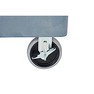 Rubbermaid Commercial Products Brute Heavy Duty 2-Shelf Utility/Service Cart, Medium, Lipped Shelves, Ergonomic Handle, 500 lbs. Capacity, Gray, for Warehouse/Garage/Cleaning/Maintenance/Stadiums