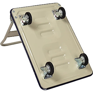 Platform Truck Heavy Platform Truck with Wheel Folding Push Cart Metal Flat Handtruck Load 330lbs Flat Bed Wagon Silent Moving Dolly Cart Reliable