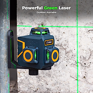 CIGMAN Laser Level 360 Self-leveling, Rechargeable 3X360° Laser Level for Picture Hanging, Construction Laser, Remote Control & Magnetic Bracket,100FT Working Distance, 701SE