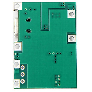 (5 Pack) JacobsParts Micro-USB TP4056 3.7V Battery Charger Module 7W DC UPS with Adjustable Step-up Boost Output 5V 9V 12V 27V