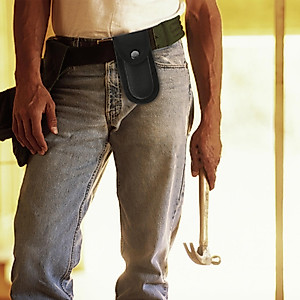 OSALADI 2 Pcs Pocket Knife Sheath Portable Pouch Knife Holders Shop Knife Sheaths Knife Sheath Holster Knife Storage Pouch with Belt Loop (Width: 6.4CM, Height 2.8CM)