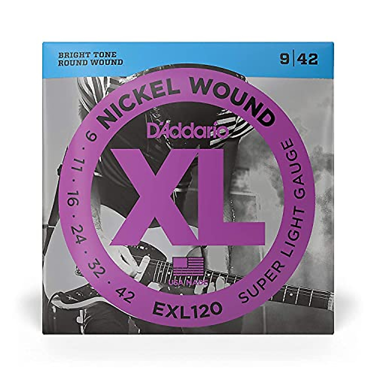 D'Addario Super Light Nickel Wound Electric Guitar Strings 9-42 2 Pack