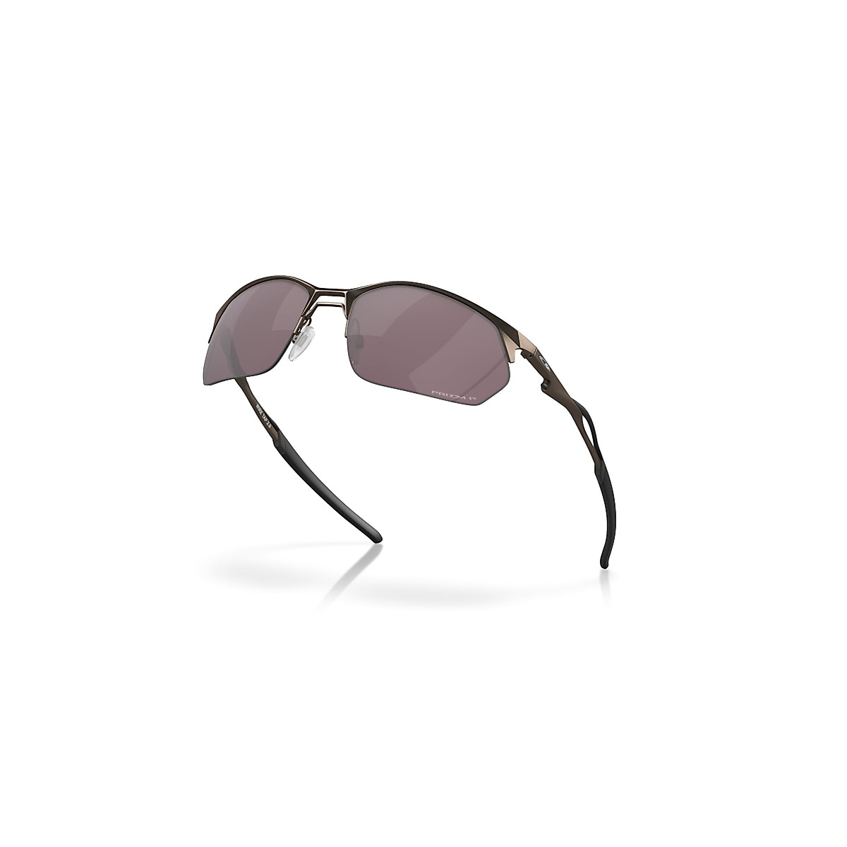 Oakley Men's OO4145 Wire Tap 2.0 Rectangular Sunglasses, Pewter/Prizm Daily Polarized, 60 mm