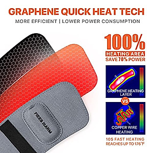 Coffee and Drinks Heated Sleeve Reusable Coffee Warmer with Portable USB Fast Charging Heats Cups, a Drink Holder with an Adjustable Sleeve, Type C USB Cable Included (Grey)