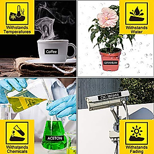 GREENCYCLE 3 Pack Compatible for Brother AZE 315 TZe-315 TZ315 Laminated Tze Tz Tape White on Black 6mm (1/4") Width 8m (26.2ft) Length for P-Touch PT2430PC 1890C PT-D210 300BT PT-1010 PTH100 D200