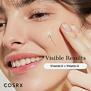 COSRX Pure Vitamin C 23% Serum with Vitamin E & Hyaluronic Acid, Brightening & Hydrating Facial Serum for Dark Spots, Fine Lines, Uneven Skin Tone, 0.67fl.oz/20ml, Animal Testing-Free, Korean Skincare