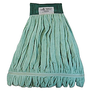 Boardwalk BWKMWTMG Microfiber Looped-End Wet Mop Head - Medium, Green