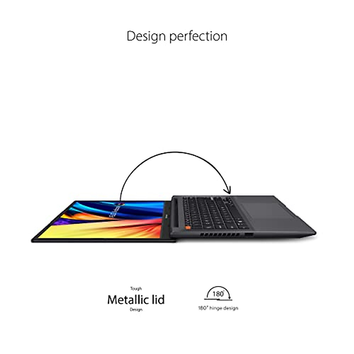 ASUS VivoBook S 14 OLED Slim Laptop, 14” 2.8K 16:10 Display, Intel Evo Platform, Intel Core i7-12700H CPU, 16GB RAM, 512GB SSD, Windows 11 Home, Indie Black, K3402ZA-DB74