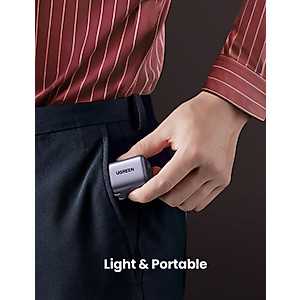 UGREEN Nexode 30W USB C Charger with 60W USB C Cable, iPhone 15 Charger Foldable GaN PPS Compact Fast Wall Charger Block for iPhone 15/14, Galaxy S24 Ultra/S23, Pixel 8 Pro, MacBook Air, iPad Pro