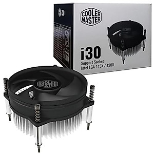 Cooler Master i30 CPU Cooler - 92mm Low Noise Cooling Fan & Heatsink (RH-I30-26FK-R1)- for Intel Socket LGA 1150/1151 / 1155/1156 (i30)
