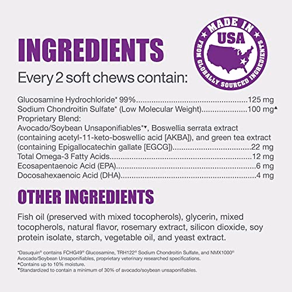 Nutramax Dasuquin Joint Health Supplement for Cats - With Glucosamine, Chondroitin, ASU, Boswellia Serrata Extract, Green Tea Extract, and Omega-3, 84 Soft Chews